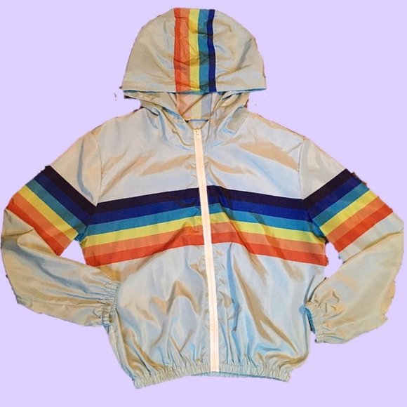 Jackets & Coats | Rainbow Stripe Jacket | Poshmark